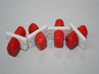 China Red Flange ST Optical Fiber Adapter For CAT High Back Reflection Loss Value for sale