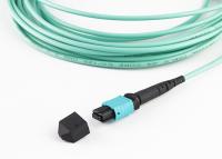 China 12F OM3 OM4 Fan Out MPO Patchcord For Data Communication Network for sale