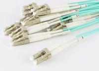 China 12F OM3 OM4 Fan Out MPO Patchcord For Data Communication Network for sale