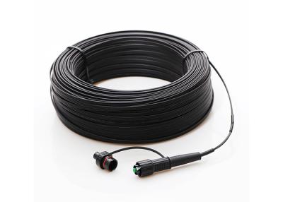 China Mini SC APC FTTH Drop Cable With Waterproof Connector for sale