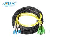 China 6core SM E2000-LC Pre Terminated Fiber Optic Cable for sale