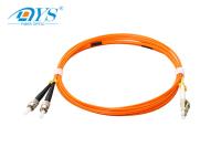 China Duplex Multimode OM1 3 Meters ST to LC Fiber Optic Patch Cord for sale