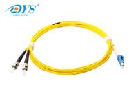 China Duplex Multimode OM1 3 Meters ST to LC Fiber Optic Patch Cord for sale