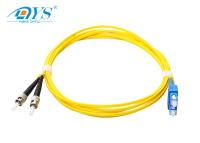 China Duplex Multimode OM1 3 Meters ST to LC Fiber Optic Patch Cord for sale