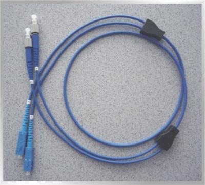 China Flexible Armoured Blue 6mm (12core) Diameter Singlemode Optical Fiber Patch Cord Gray for sale