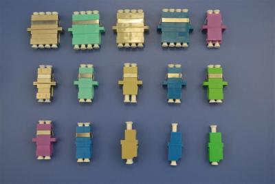 China LC 4 Single-mode Fiber Optic Adapter For Telecom Network, Optical Test Equipment for sale
