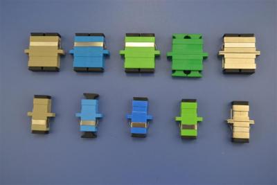 China High Reliability SC Optical Fiber Adapter For Optical Test Equipment With Nickel Materials for sale