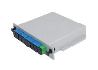 China 1260nm LGX Type 1x8 Optical Fiber Splitter FTTH Telecom Equipment for sale