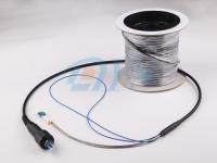 China Pulling eye pre - terminated Outdoor Optical Fiber Patch Cord Low Insertion Loss for sale