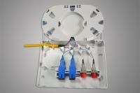 China SC / FC Small Wall Mounted Fiber Optic FTTH Terminal Box , 4 Core for sale