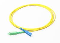 China PVC LSZH Single Mode Sc To Sc Fiber Patch Cable FTTH Leather Jumper for sale