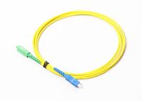 China PVC LSZH Single Mode Sc To Sc Fiber Patch Cable FTTH Leather Jumper for sale