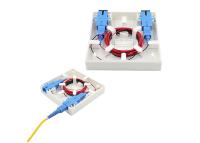 China Plastic IP55 Fiber Optic Terminal Box Ftth Desktop Wall Socket Terminal for sale