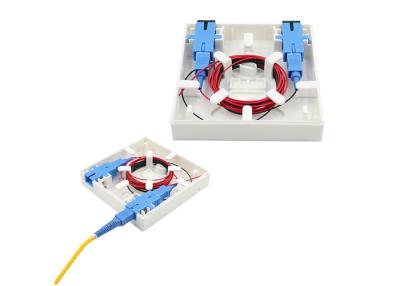 China Plastic IP55 Fiber Optic Terminal Box Ftth Desktop Wall Socket Terminal for sale