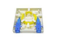 China Ftth 86 Fiber Optic Terminal Box Access Wall Socket Desktop Small Box for sale