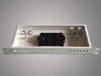China 19” Slide 24 Core Stainless Steel Fiber Optic Termination Box for sale