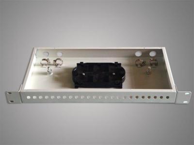 China 19” Slide 24 Core Stainless Steel Fiber Optic Termination Box for sale
