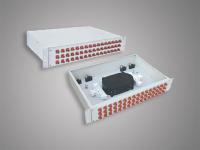 China 48 ports 2U 19'' Cold-rolled steel Fiber Optic Terminal Box for sale