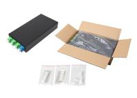 China Desktop Type 8 Port Ftth Splitter Box With SC FC LC ST Pigtail for sale
