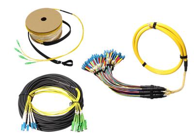 China 24 48 Core G655 Fiber Optic Patch Cord SC LC Cable Assemblies for sale