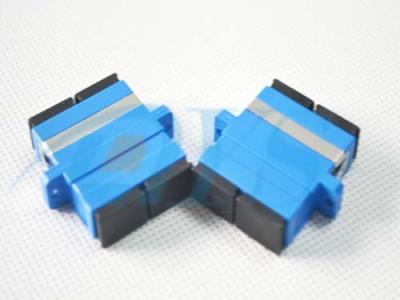 China SC / UPC Duplex Moudle Fiber Optic Adapter with Flange for Fiber To the Home for sale