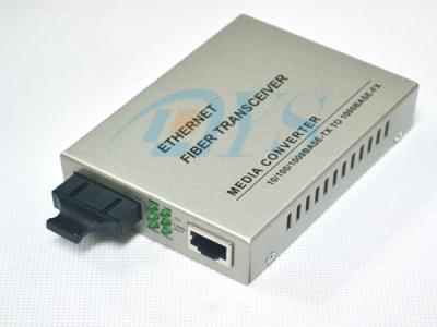 China 10 /100/1000 Base Fiber Optic Media Converter Singlemode Duplex SC for sale