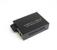China 100 Base 2 Lan Port Optical Fiber Media Converters 10M / 100M / 1000M for sale