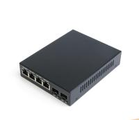 China Cat 5 UTP 10 / 100M Single Mode Fiber Media Converter , 4 Lan Port for sale