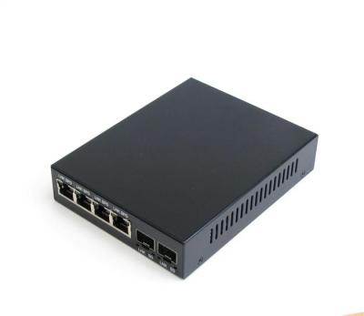 China Cat 5 UTP 10 / 100M Single Mode Fiber Media Converter , 4 Lan Port for sale