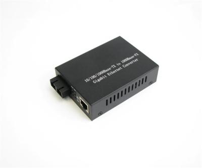 China Multimode 10 / 100 / 1000M Optical Fiber Media Converter for sale