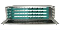 China Stainless steel + ABS rack mounting 12 ports Fiber Optic ODF (48core) for sale