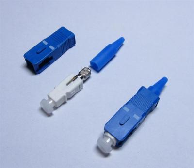 China SC Singlemode 0.9mm Dia. 62.5 / 125um Optical Fiber Connectors For Wide Area Networ for sale