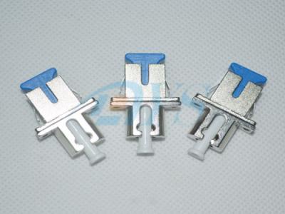 China Metal Solid Fiber Optic Adapter SC / UPC Hign Reflection Loss Precision for sale