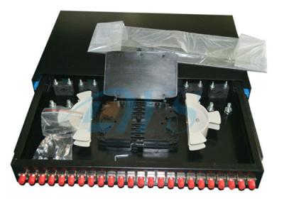 China 24 Ports Rack Mount Fiber Optic Odf 19 FC Slidable Type For TIC Certification for sale