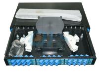 China 24Core 19 Rack Mount SC Odf Optical Fiber LC Duplex Port For ST　 for sale