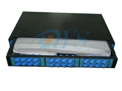 China 24 Core 19 Rack Mount Odf Optical Fiber , SC Slidable Jointing Fiber Cable for sale