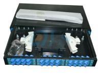 China SC Slidable Odf Optical Fiber 19 Rack Mount  to Fiber Optic Termination Box for sale