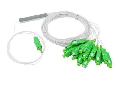 China FTTB FTTX PON Fiber Optic PLC Splitter 1x16 SC APC Connector for sale