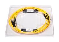 China 3mm SC LC FC 1x2 FTTH Fiber Optic Splitter Optical FBT Couplers for sale