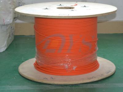 China 62.5 / 125um Fiber Optic Cable , Duplex Flat Fiber Optic Patch Cord Inflaming Retarding for sale