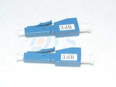 China Singlemode LC 3dB Optical Attenuator Male to Female LC / UPC 1240nm - 1620nm for sale