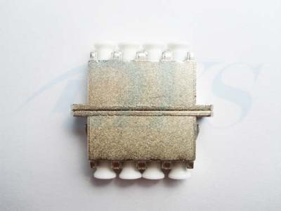 China LC - LC Quad Metal Fiber Optic Adapter Application Data Processing Networks for sale