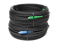 China UPC SC APC Outdoor FTTH Drop Cable , G657A Fiber Optical Pigtail for sale