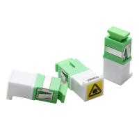 China SC DX single mode coupler Fiber Optic Adapter with metal shutter for sale