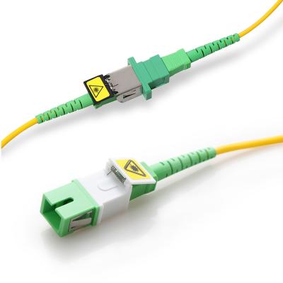 China SC DX single mode coupler Fiber Optic Adapter with metal shutter for sale