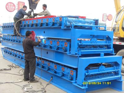China Automatic Roof Tile Forming Machine 0.8-1.2mm Thickness 10-15m/min Speed for sale
