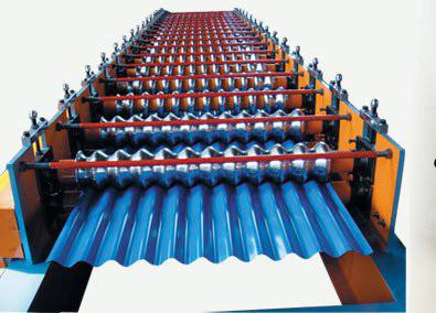 China Automatic Roof Tile Iron Sheet Making Machine 0.3-0.8mm Thickness 20m/min Speed for sale