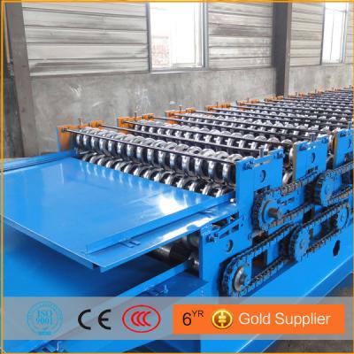 China Corrugated Roofing Profile Roll Forming Machine 0.3-0.8mm Thickness 20m/min Speed for sale