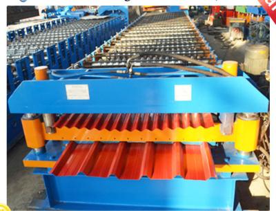 China Steel Roofing Corrugating Machine 0.3-0.8mm Thickness 20m/min Speed for sale