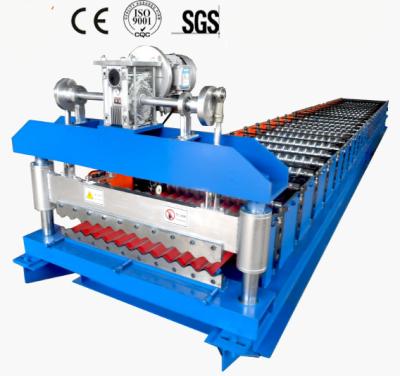 China Corrugated Roof Sheet Roll Forming Machine 0.8-2mm Thickness 20m/min Speed for sale